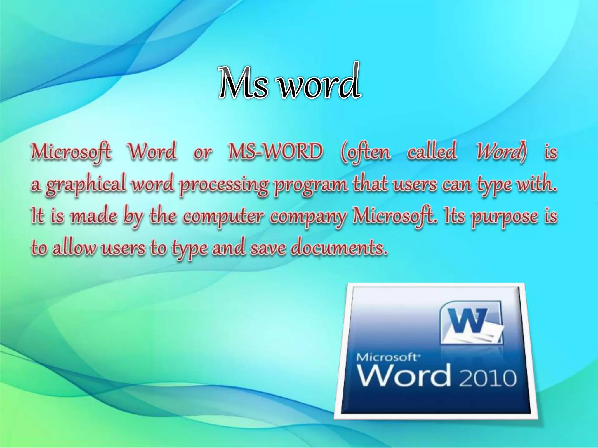 Presentation on Ms-office 2010 | PPTX