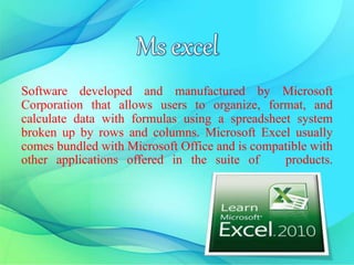 Presentation on Ms-office 2010 | PPTX