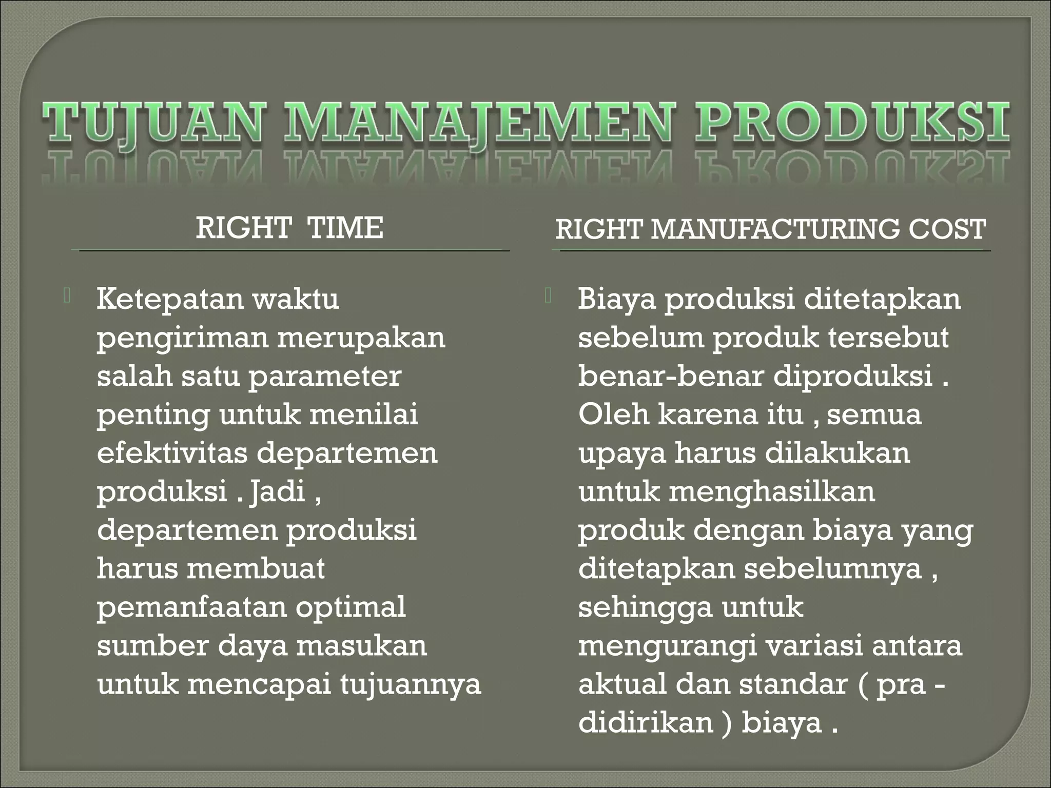 Manajemen Produksi | PPT
