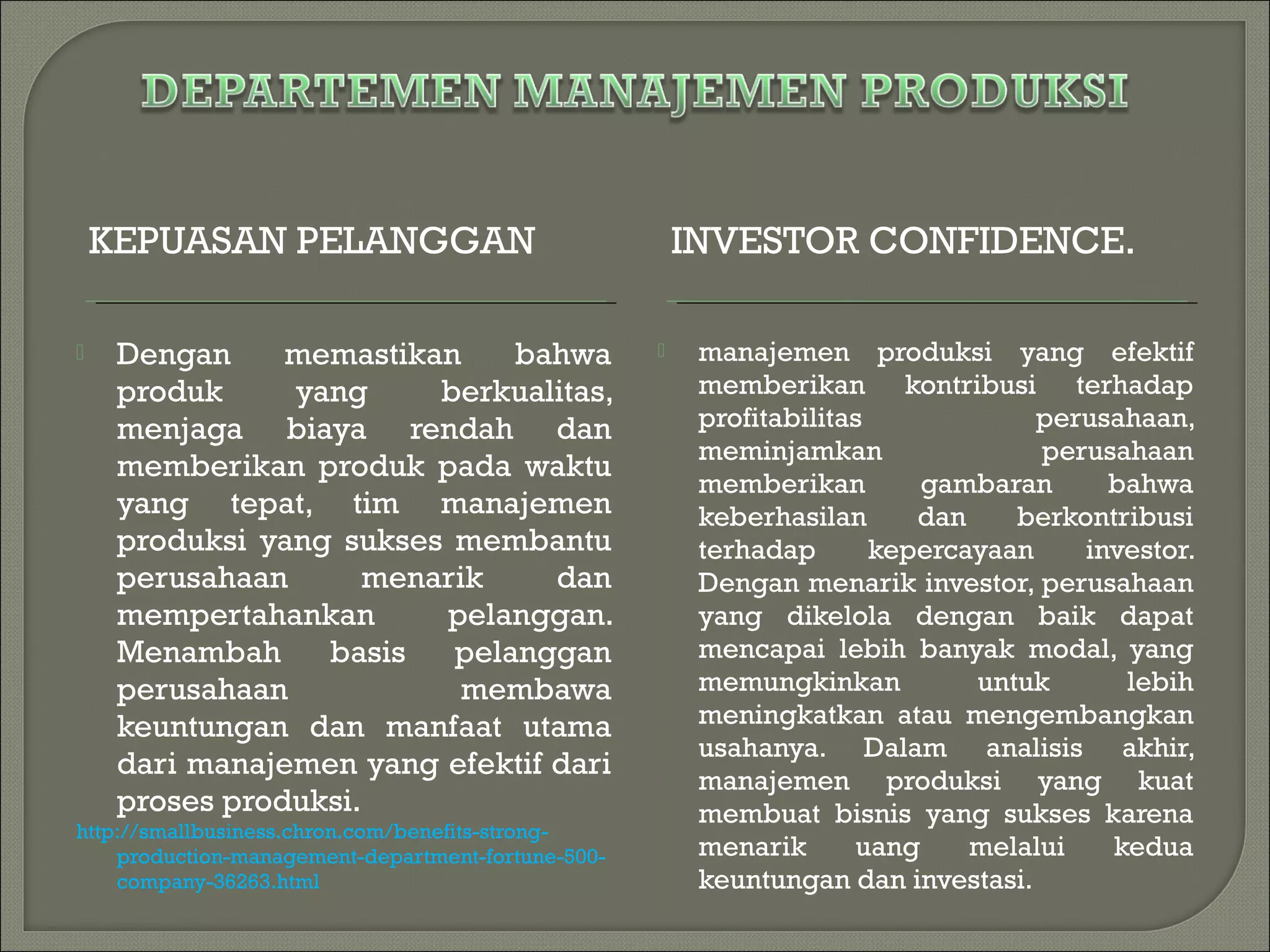Manajemen Produksi | PPT