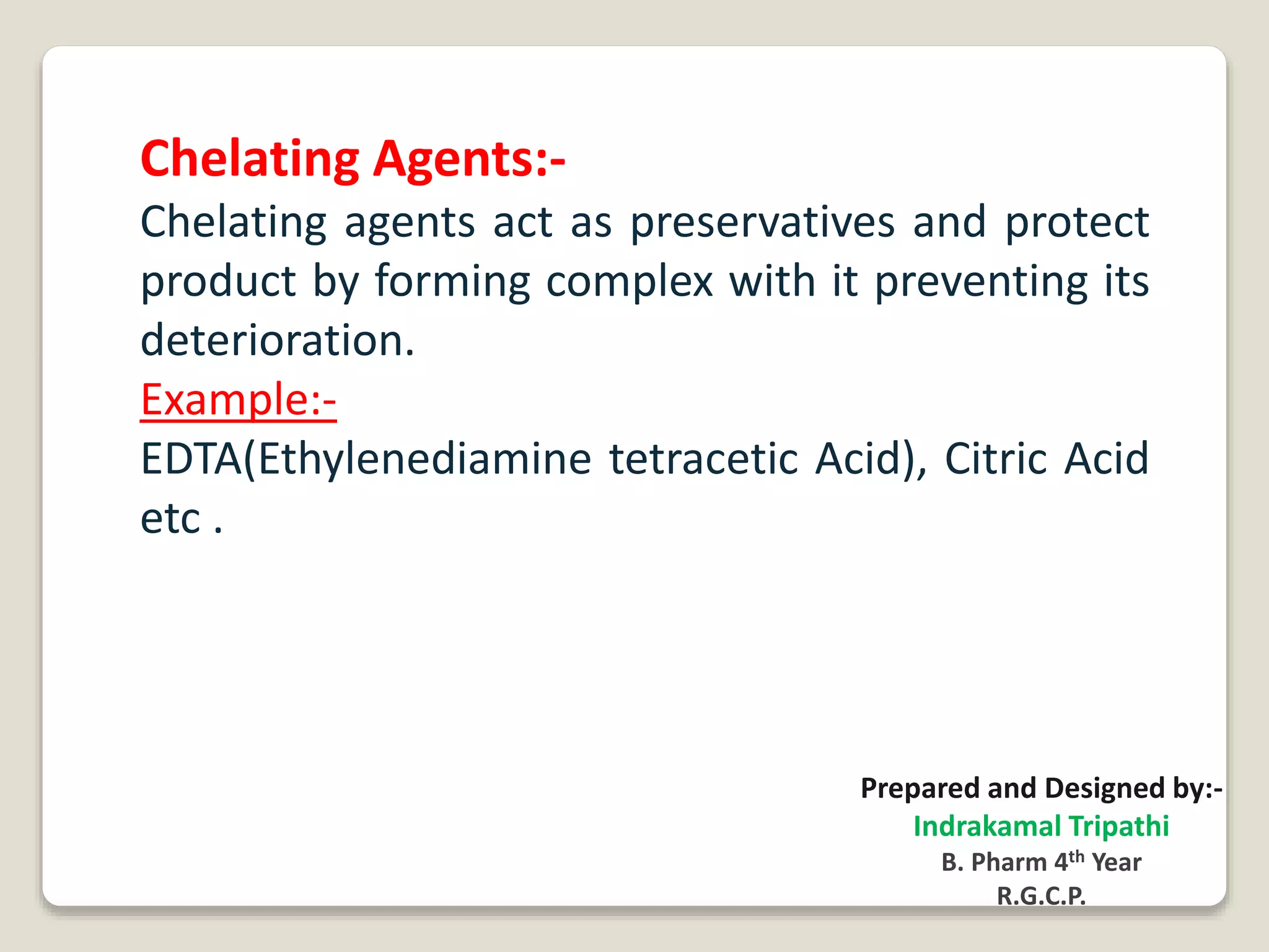 Pharmaceutical Additives | PPTX