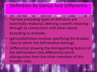 Meaning and Definition | PPTX