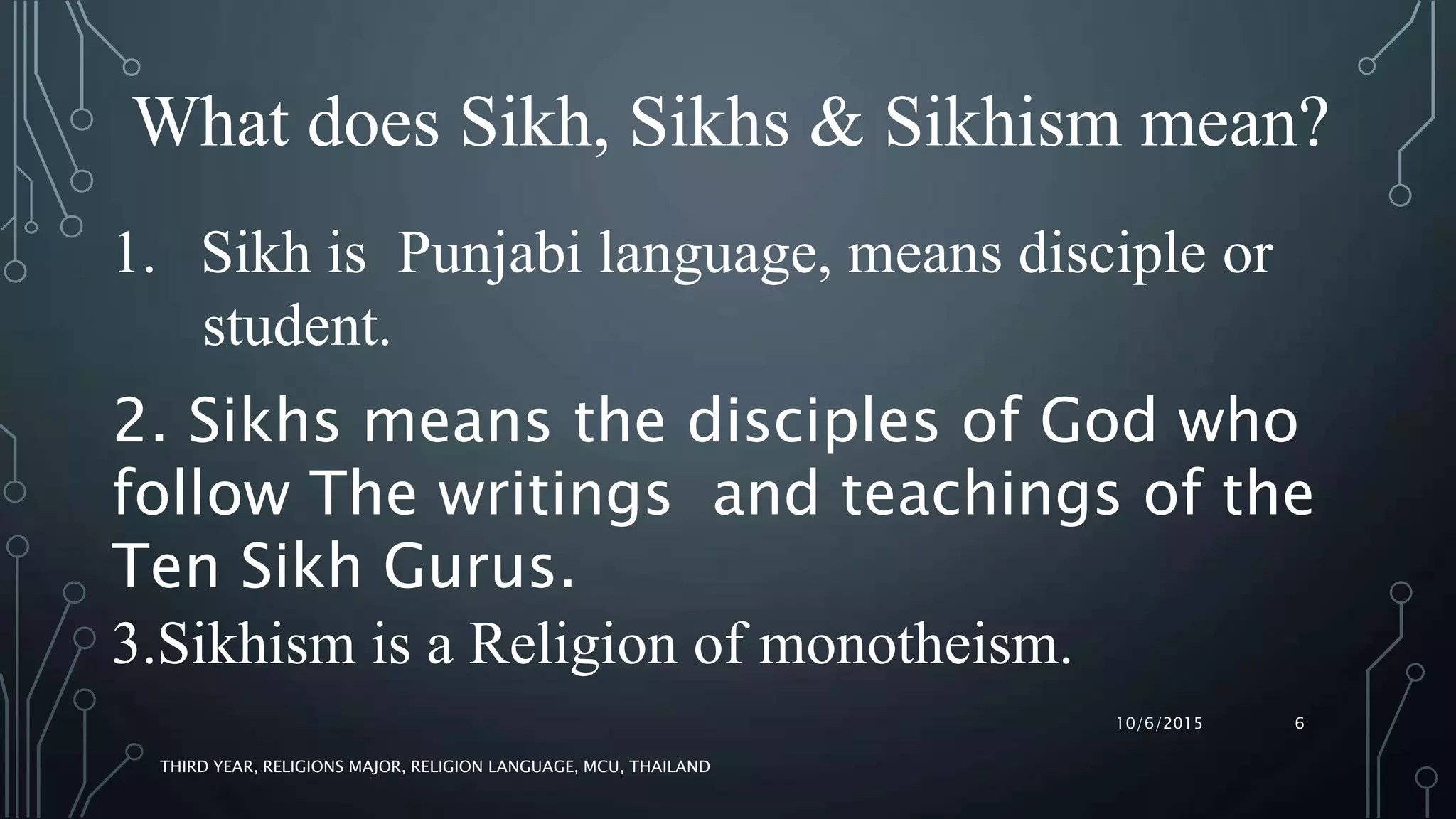 sikhism | PPTX | Sikhism | Religion & Spirituality