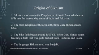 sikhism | PPTX | Sikhism | Religion & Spirituality