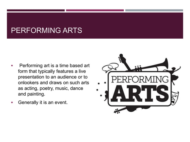 Assessing information in performing Art | PPTX