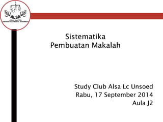 Sistematika Makalah | PPTX