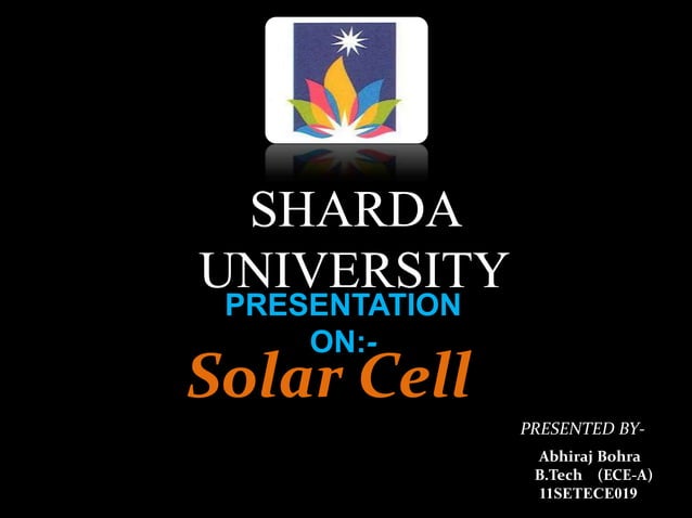 Solar Cells Pptx Physics Science 4349