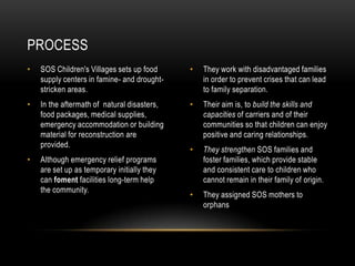 Presentation1 sos village | PPTX