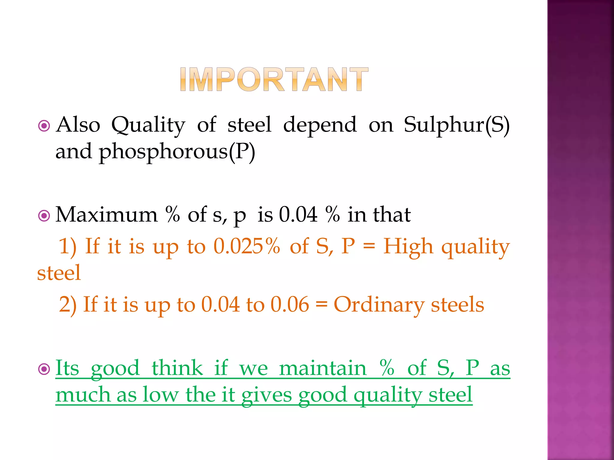 Classification of steel | PPTX