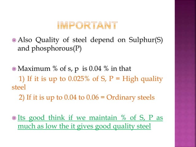 Classification of steel | PPTX