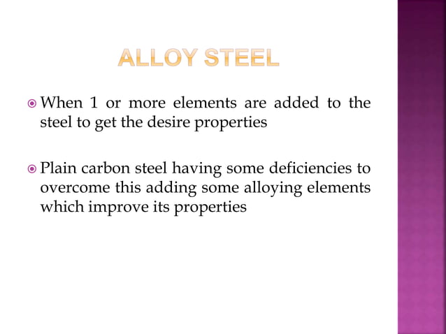 Classification of steel | PPTX