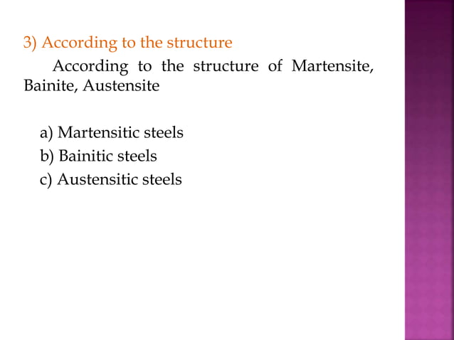 Classification of steel | PPTX