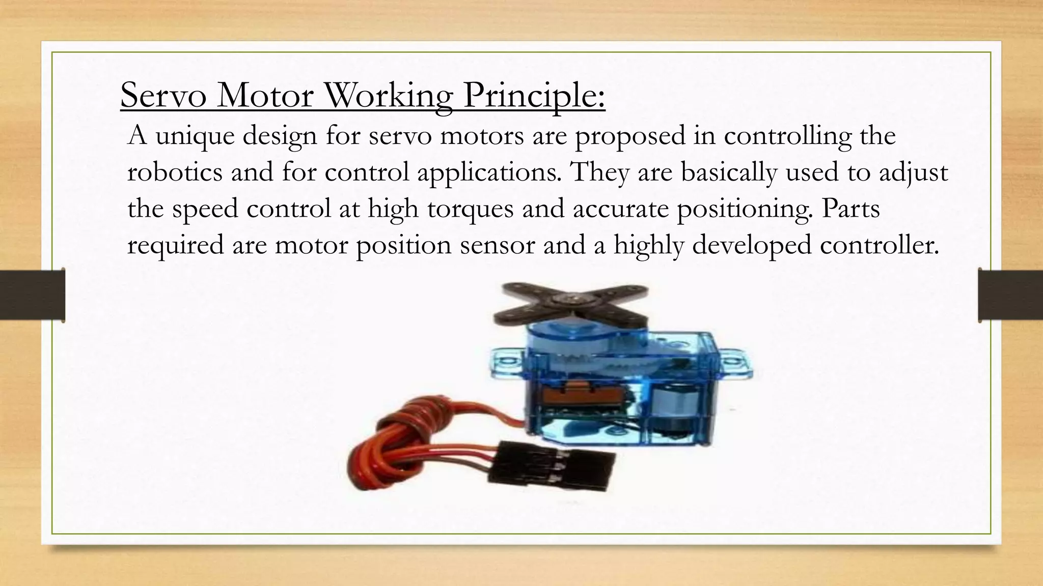 Presentation1 stepper and servomotor12 | PPTX