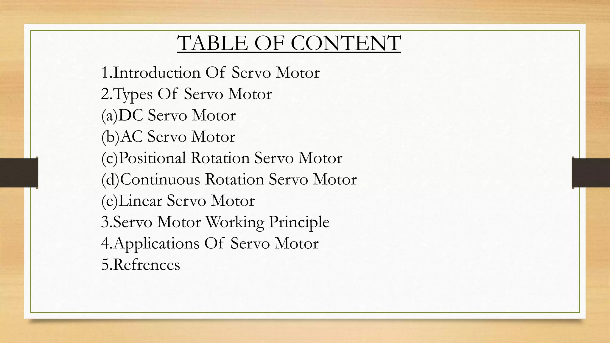 Presentation1 stepper and servomotor12 | PPTX