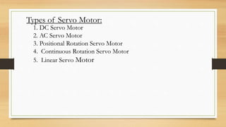 Presentation1 stepper and servomotor12 | PPTX
