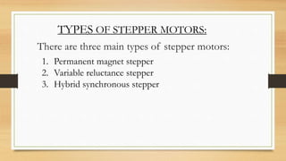 Presentation1 stepper and servomotor12 | PPTX