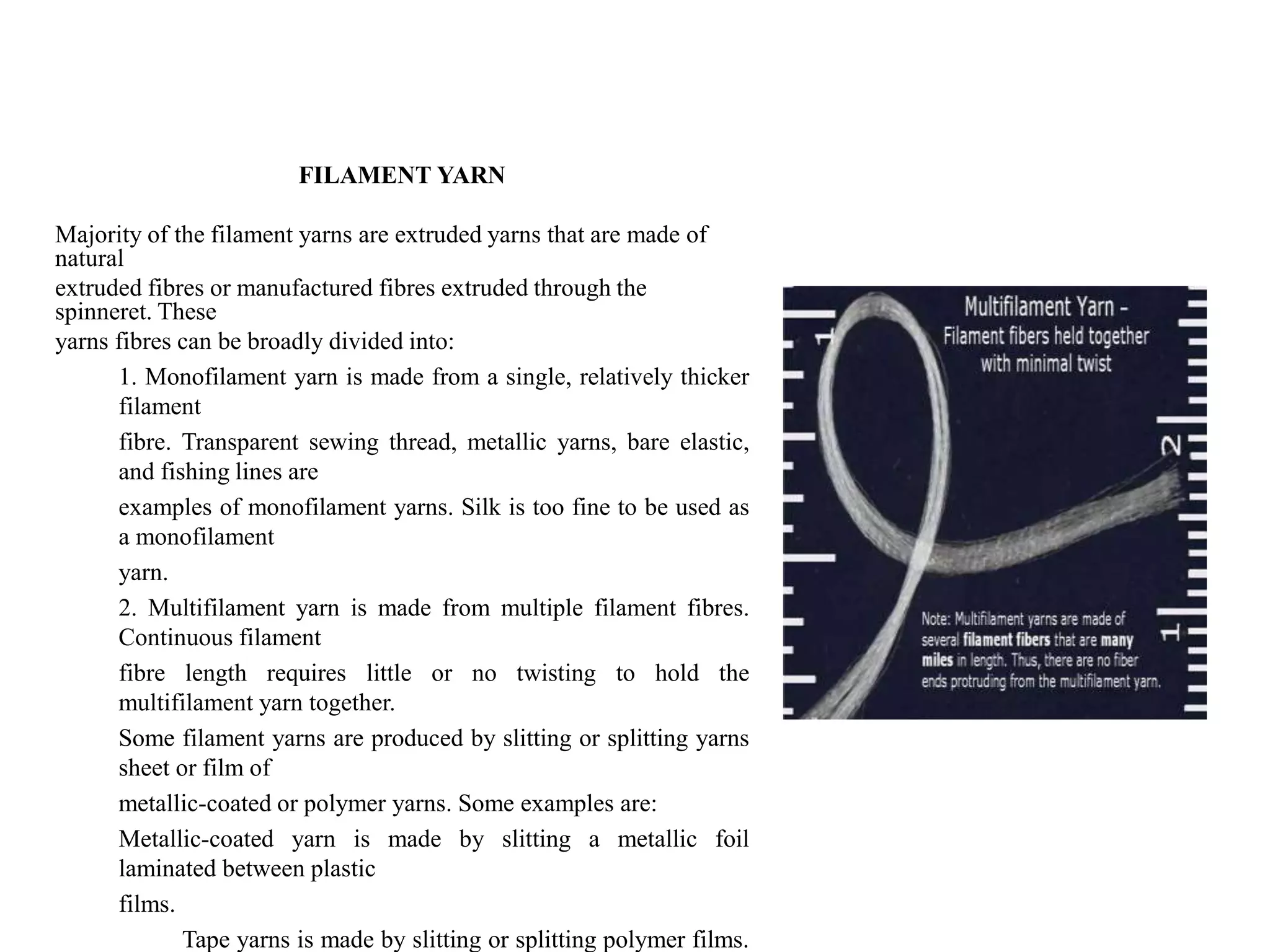 YARN CLASSIFFICATION | PPTX