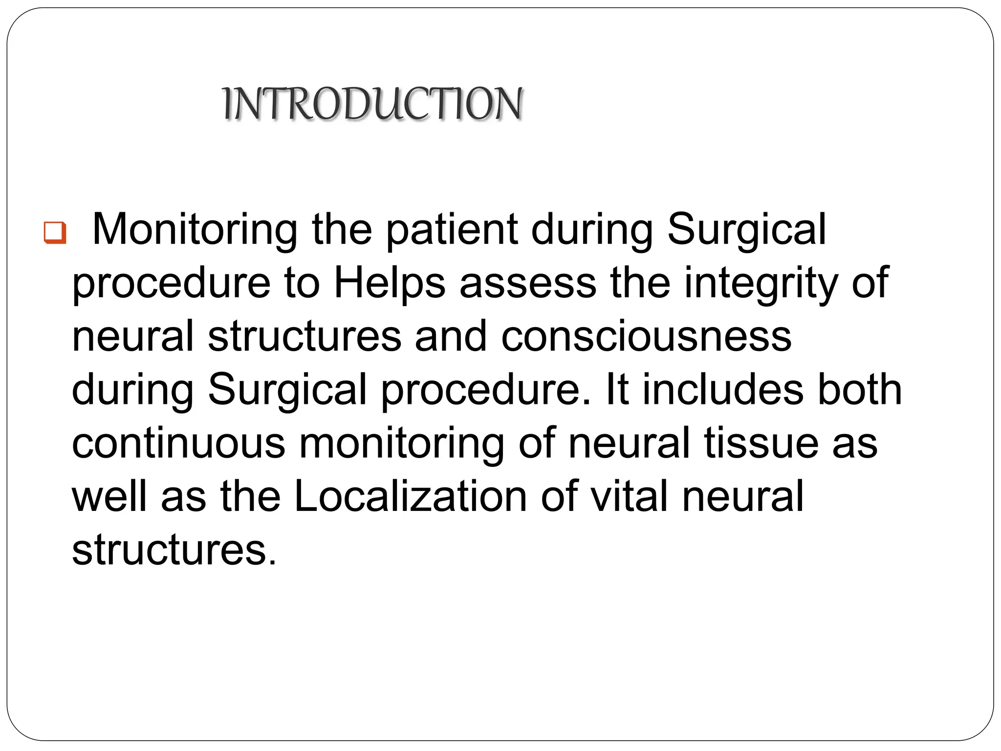 MONITORING THE PT DURING SURGICAL PROCEDURE AND LEGAL ASPECTS OF OT | PPTX