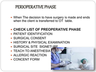 MONITORING THE PT DURING SURGICAL PROCEDURE AND LEGAL ASPECTS OF OT | PPTX