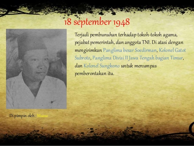 Peristiwa Pemberontakan Daerah di Indonesia