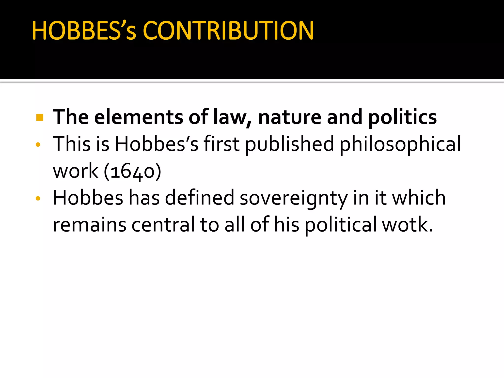 Thomas hobbes | PPTX