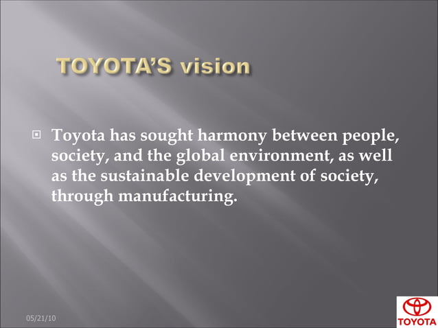 Presentation1toyota2 | PPT