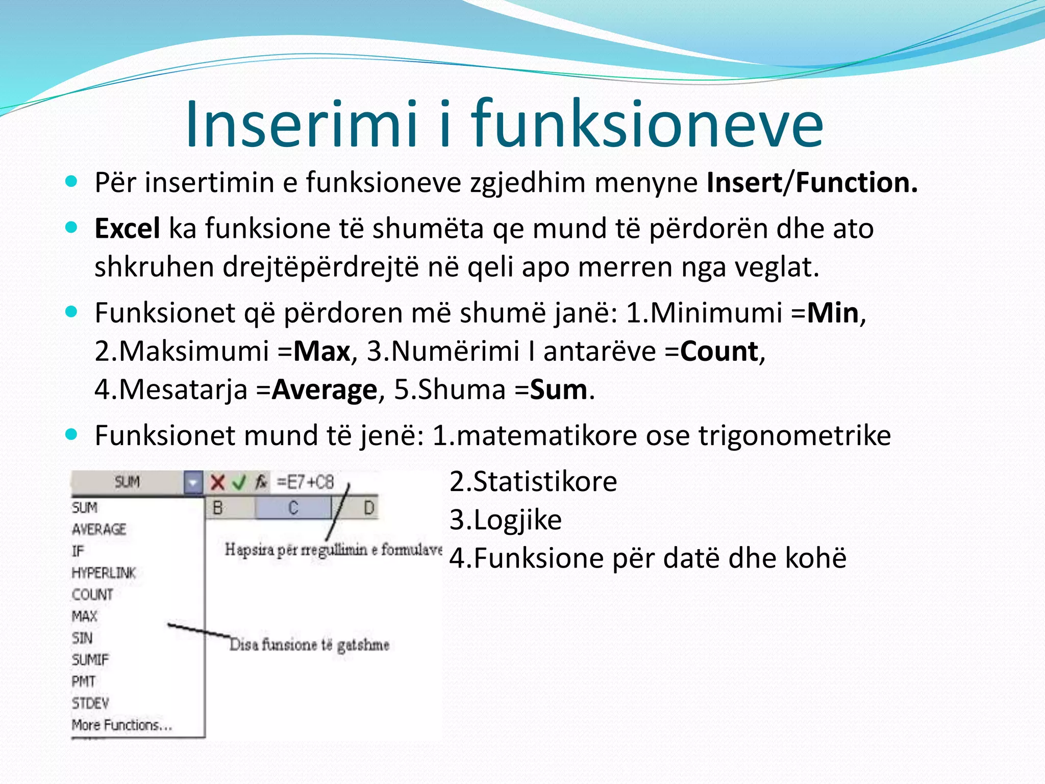 Microsoft Excel shqip | PPTX