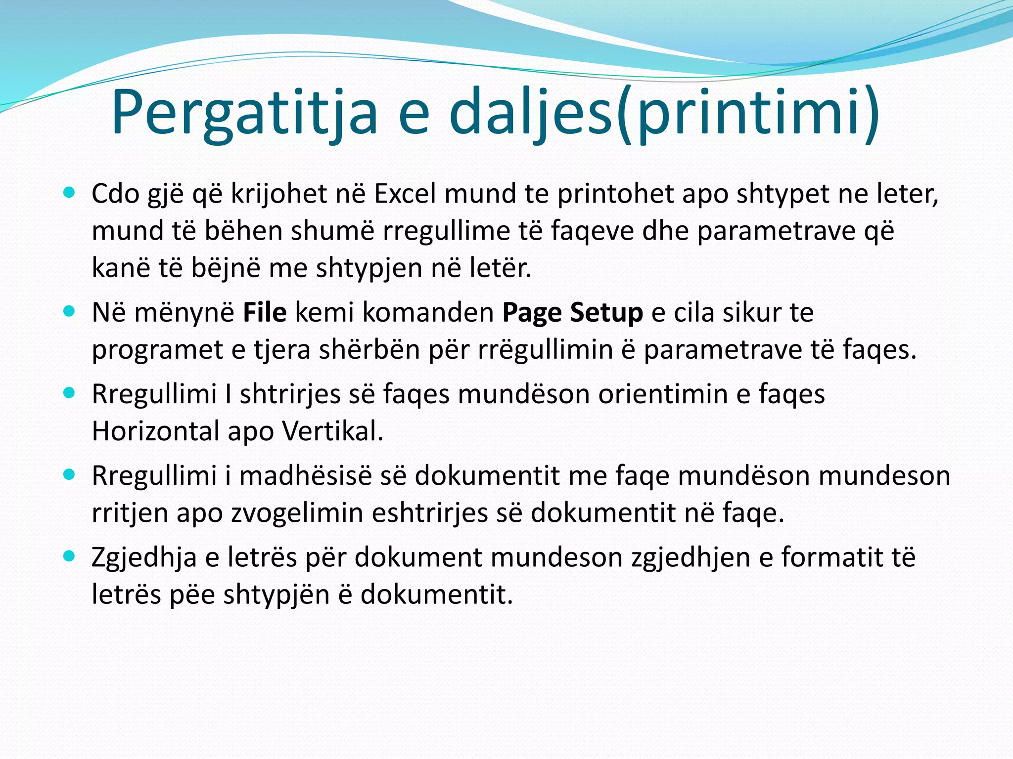 Microsoft Excel shqip | PPTX