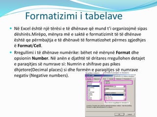 Microsoft Excel shqip | PPTX