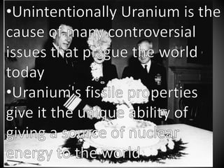 Presentation1uranium | PPTX