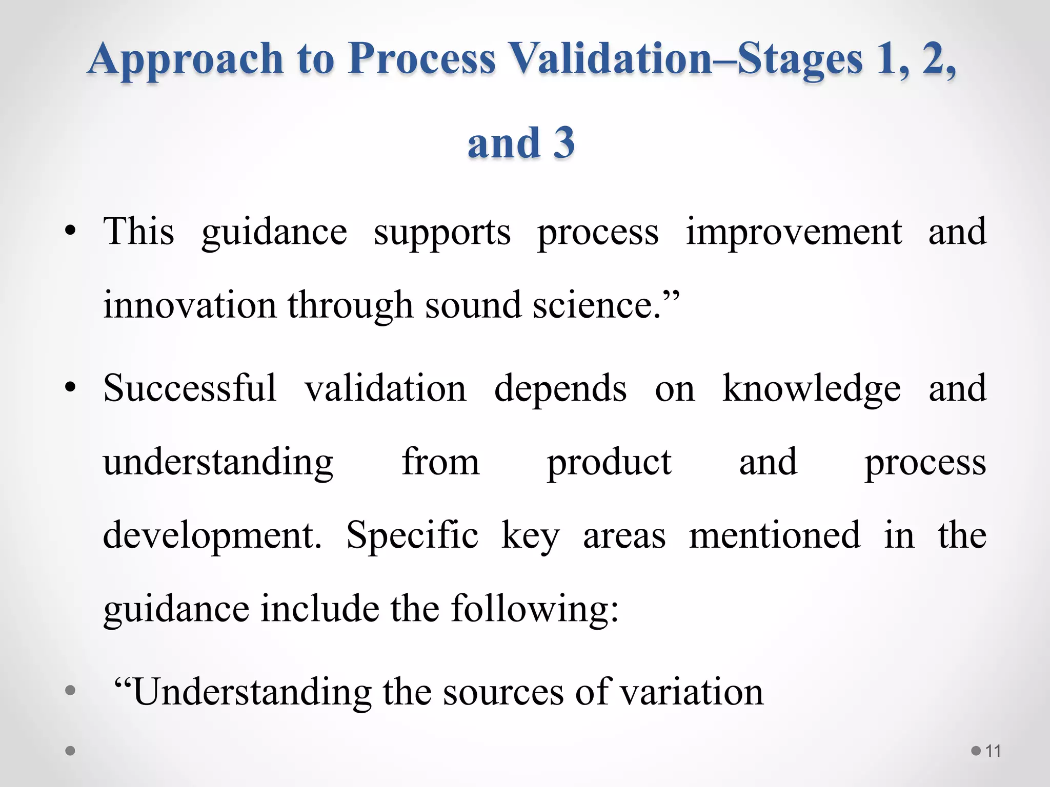 USFDA guidelines on process validation a life cycle approach | PPTX ...