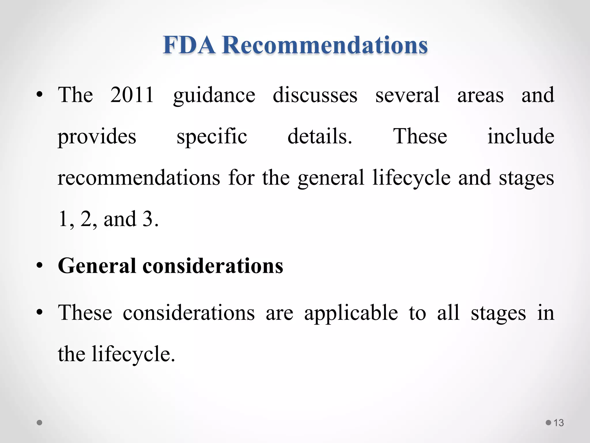 USFDA guidelines on process validation a life cycle approach | PPTX
