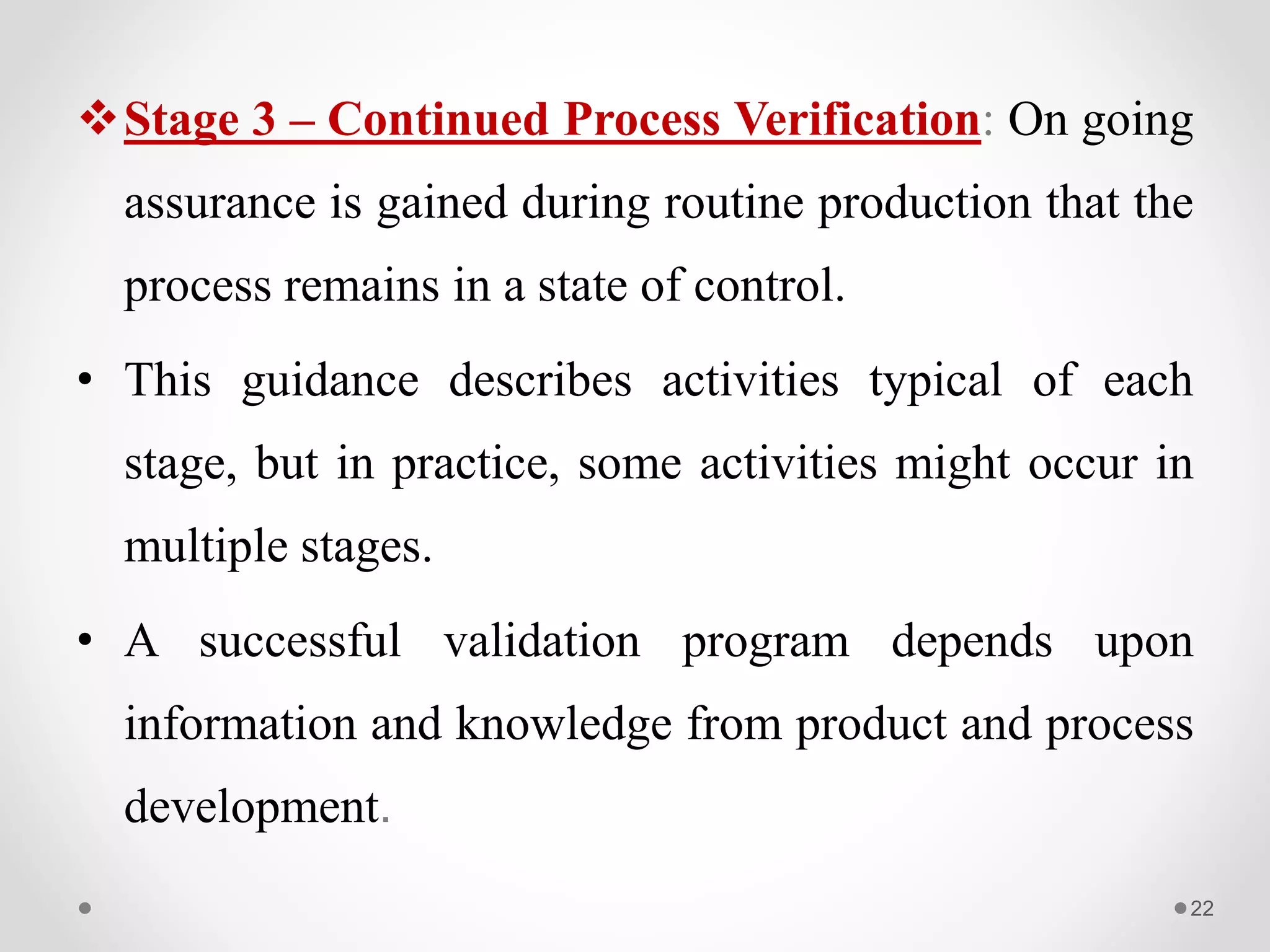 USFDA guidelines on process validation a life cycle approach | PPTX