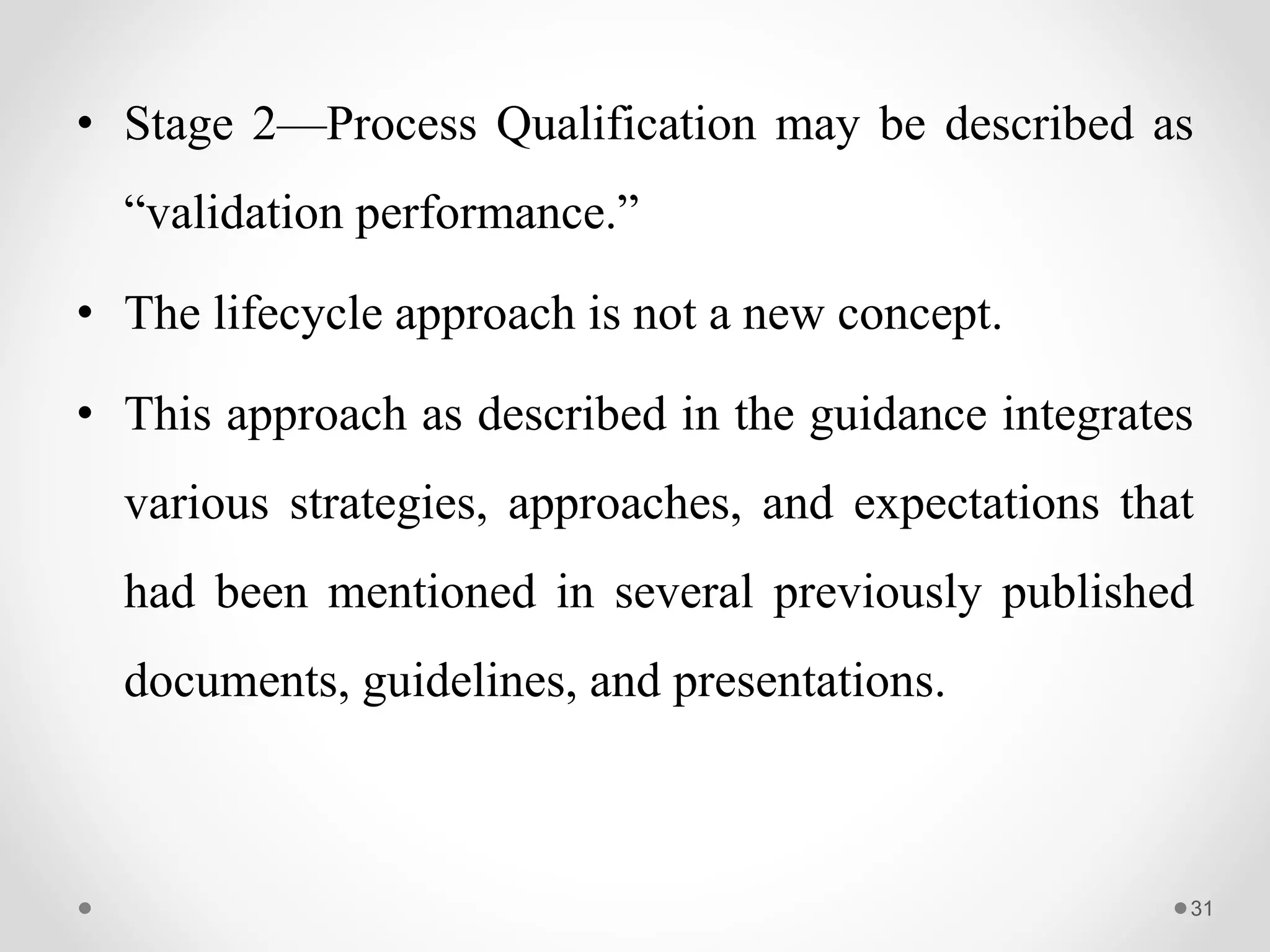 USFDA guidelines on process validation a life cycle approach | PPTX