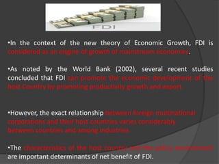 Impact of FDI on Indian Entrepreneurship | PPT