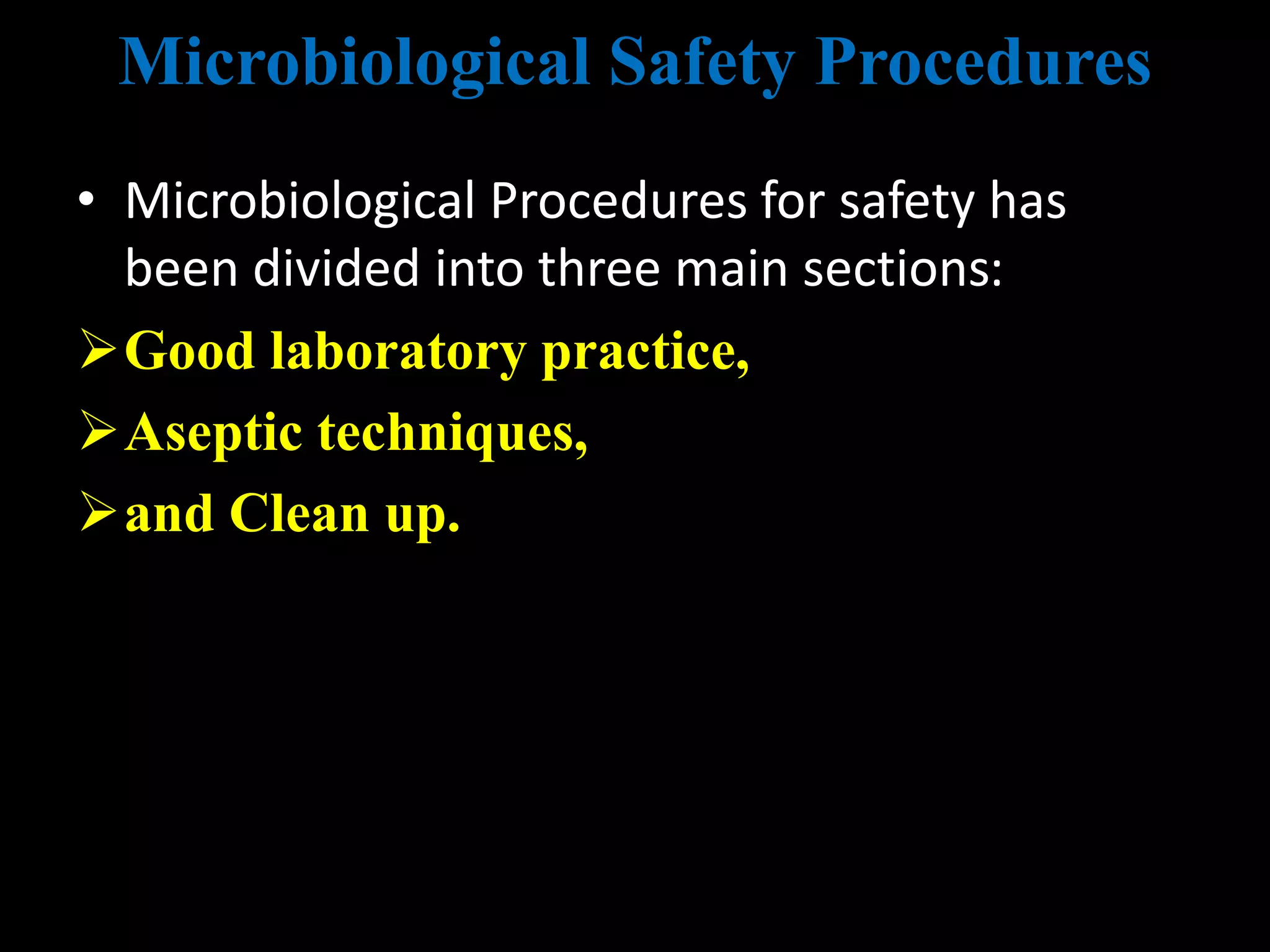 SAFETY RULE AND REGULATION IN MICROBIOLOGICAL LABOURATORY | PPTX