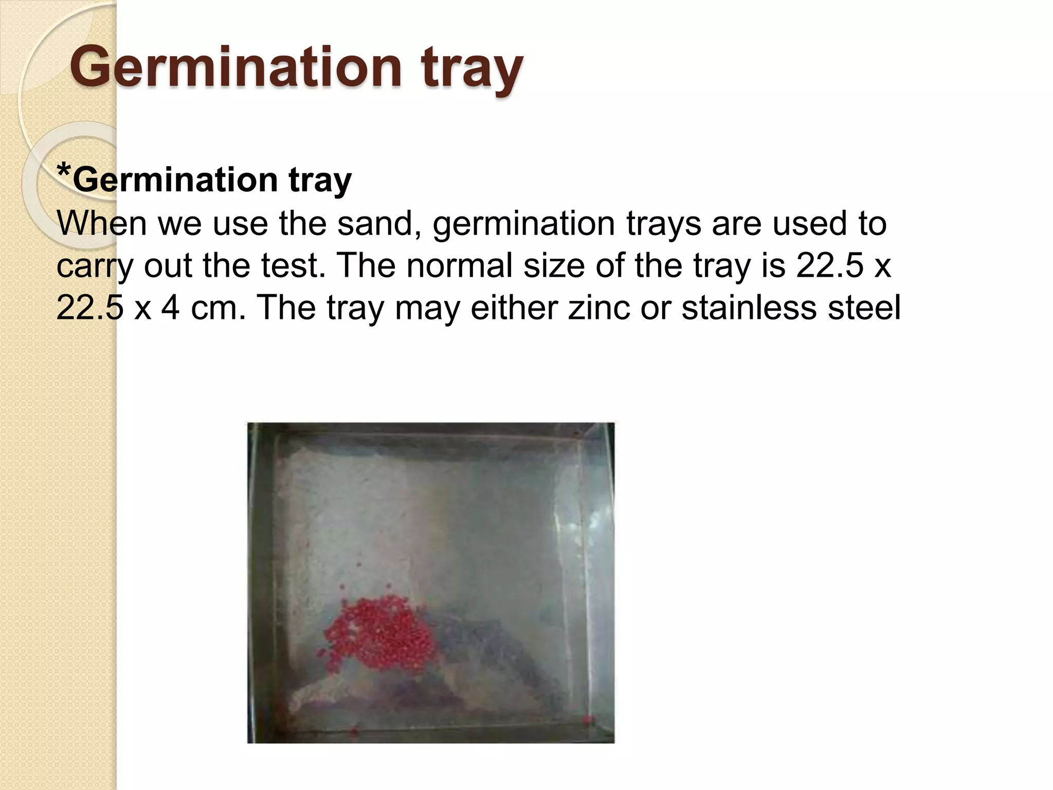 Seed Testing for Germination | PPTX