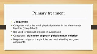 treatment of water for drinking purpose | PPTX