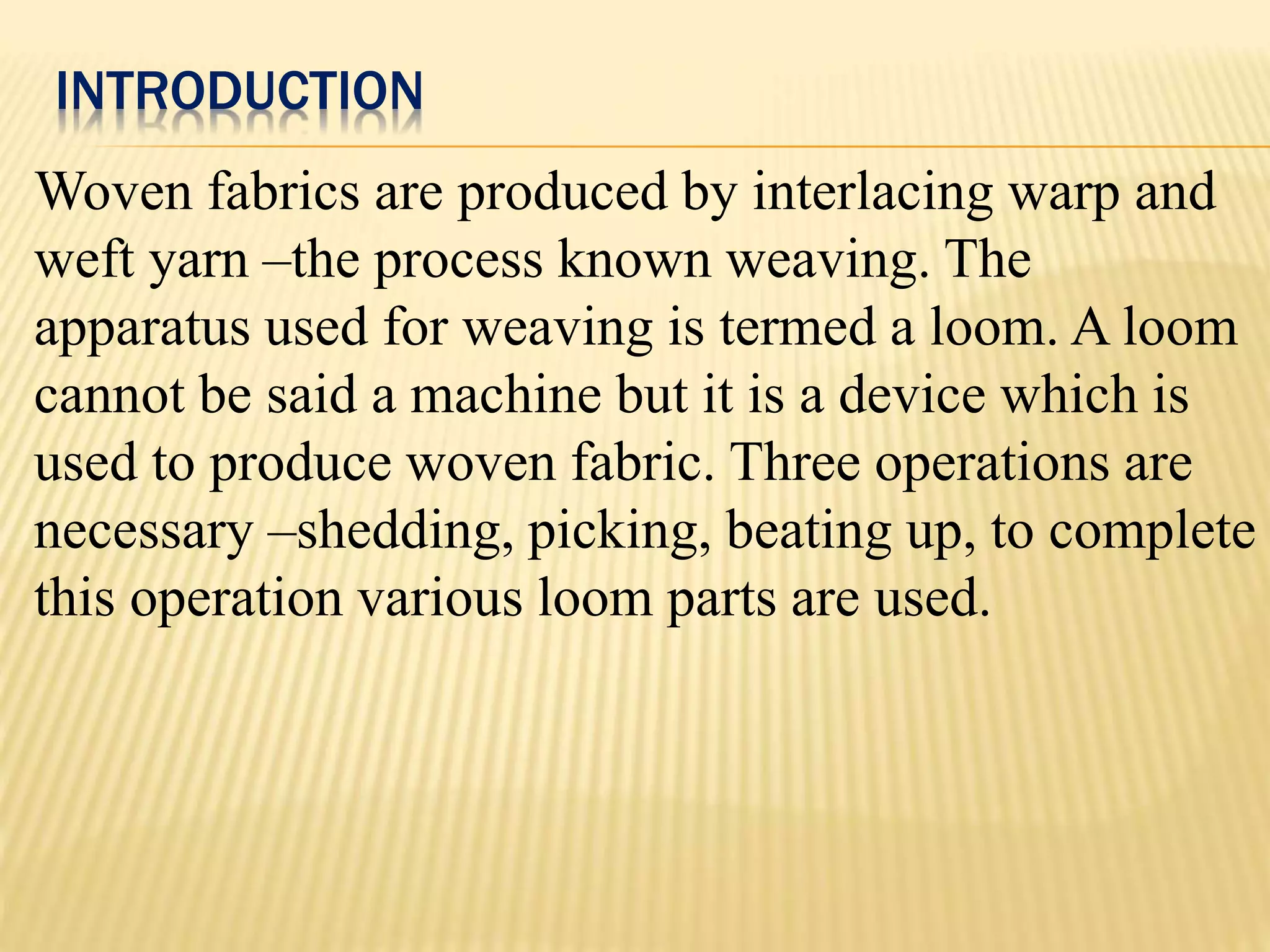 Presentation on Weaving Loom by rasel rana | PPT