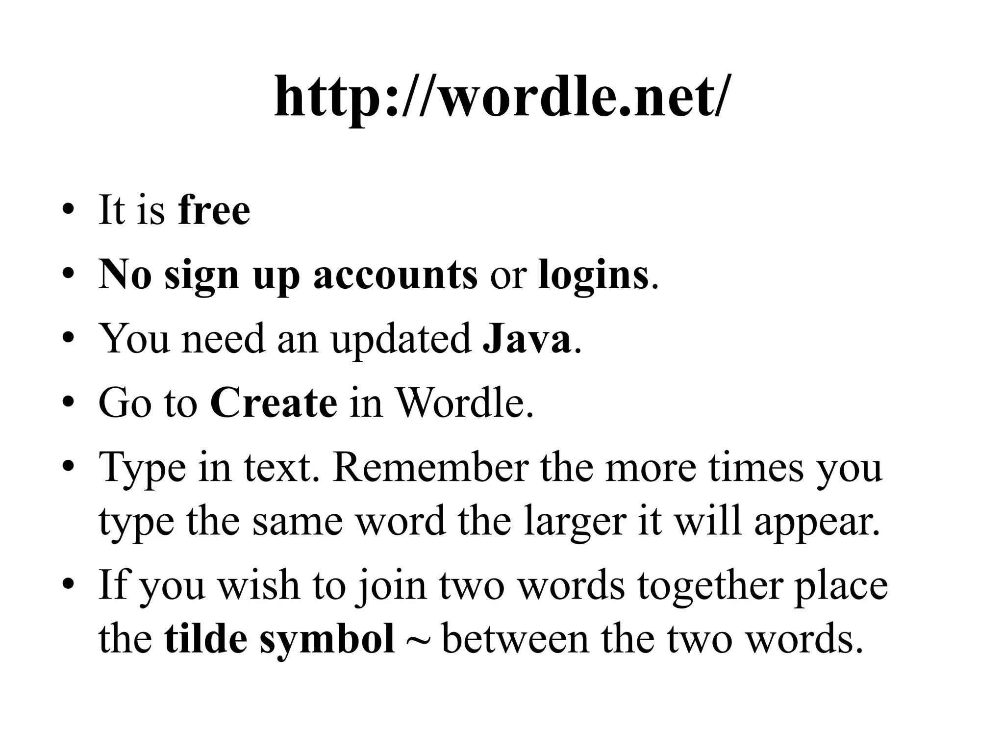 Creating a Wordle | PPTX