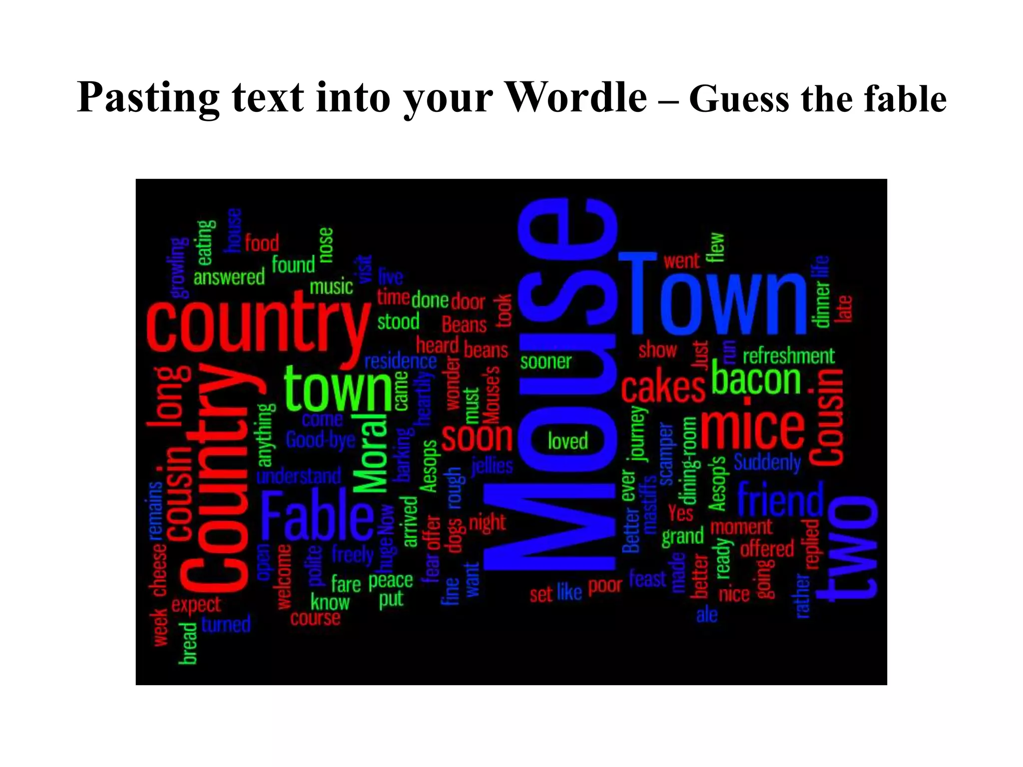 Creating a Wordle | PPTX