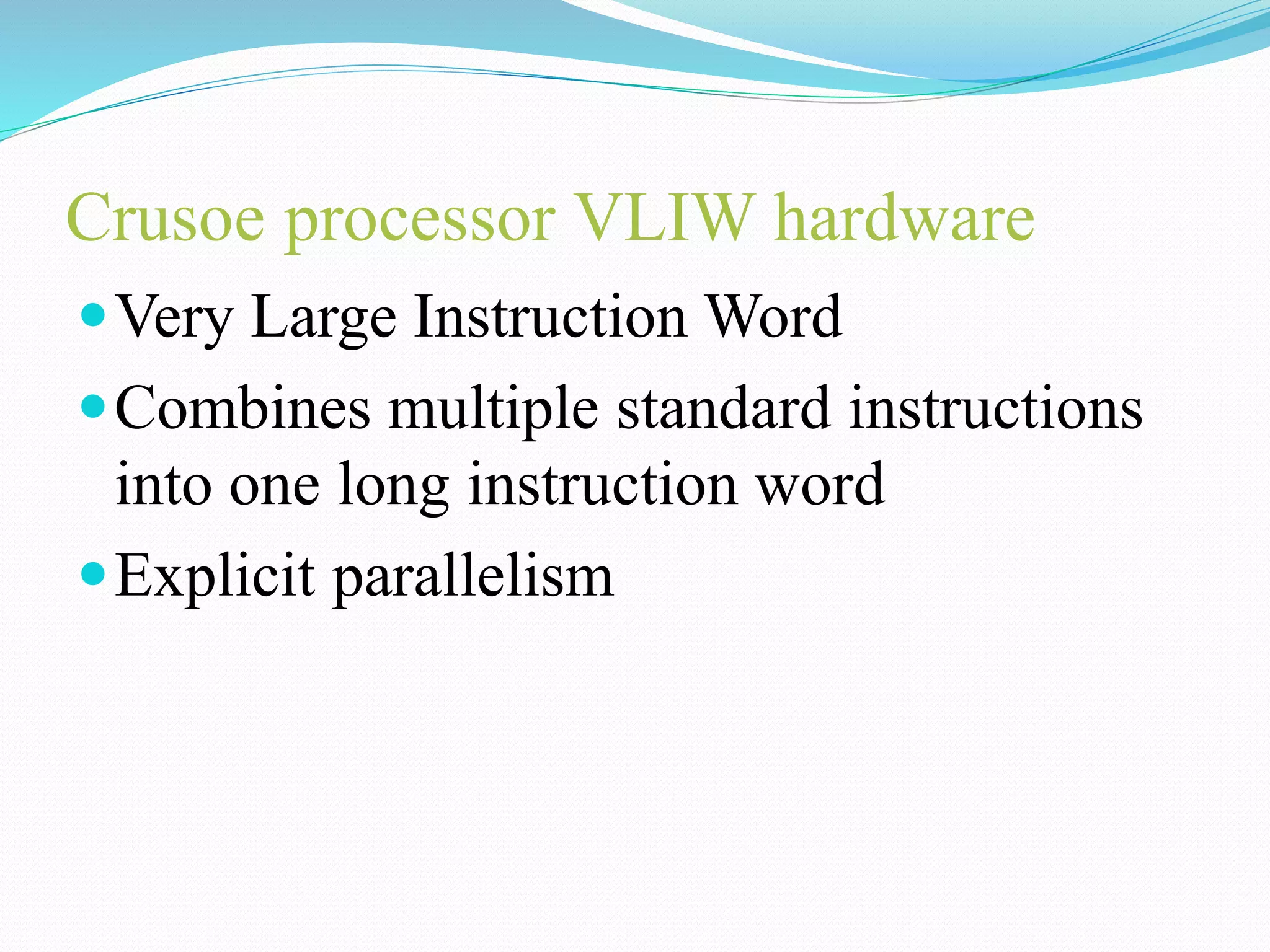 Crusoe processor | PPT