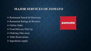 Business analytics in Zomato food chain | PPTX
