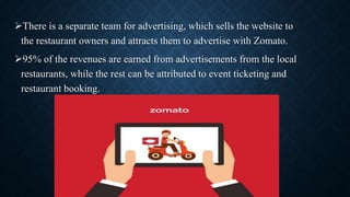 Business analytics in Zomato food chain | PPTX
