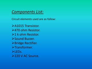 Water Level Indicator and Alarm System | PPTX