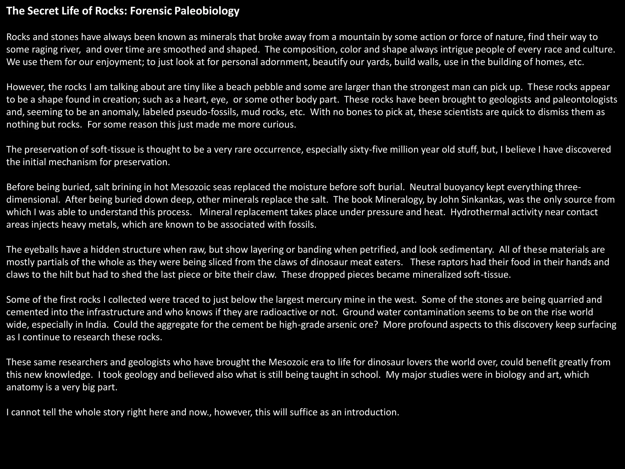 The Secret Life of Rocks | PPTX