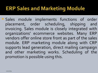 ERP module | PPT