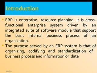 ERP module | PPT