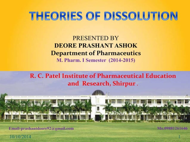 Theories of Dissolution | PPTX | Chemistry | Science