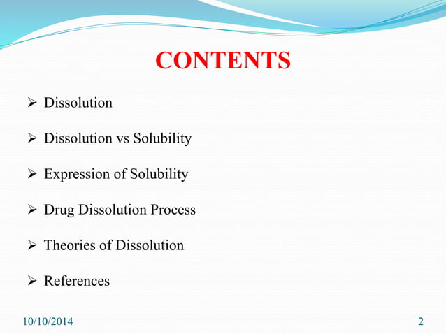 Theories of Dissolution | PPTX | Chemistry | Science